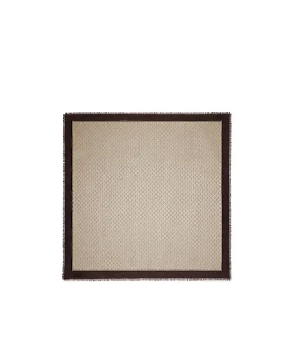 Gucci Monogrammed Fringe-edge Shawl - Camel