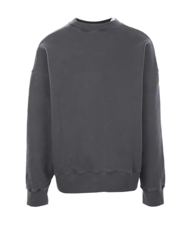 Palm Angels Logo Printed Crewneck Sweatshirt - Black