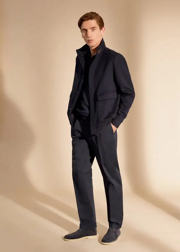 Loro Piana Buttonless Polo Shirt - Black