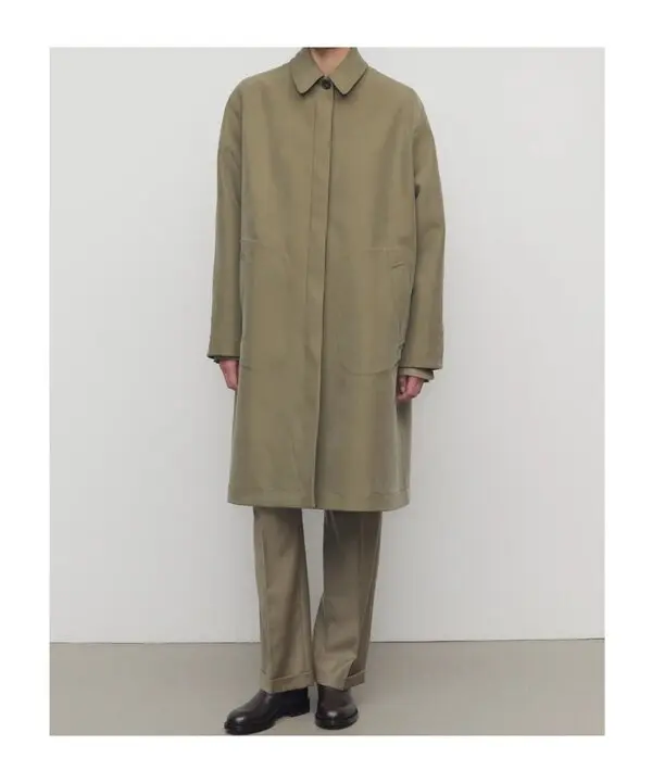 THE ROW Wool-silk Check Coat