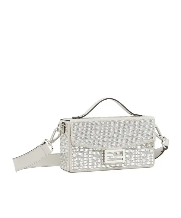 Fendi Baguette Soft Trunk Tote Bag - Grey