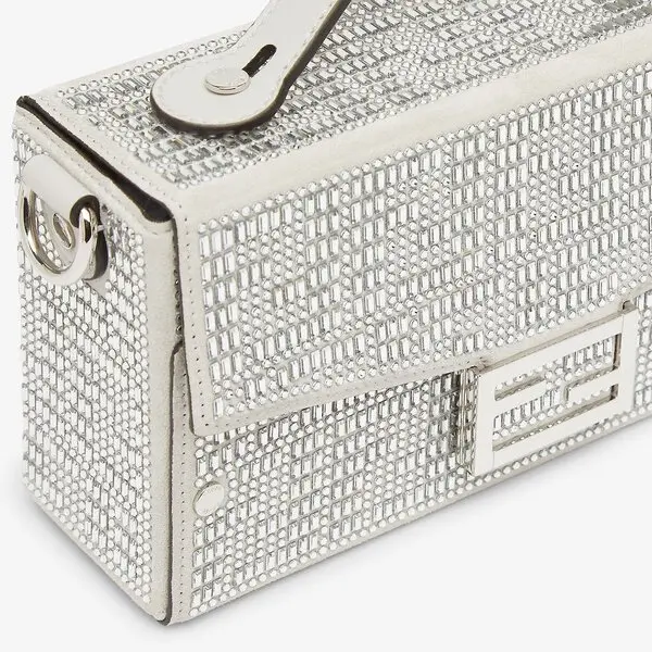 Fendi Baguette Soft Trunk Tote Bag - Grey