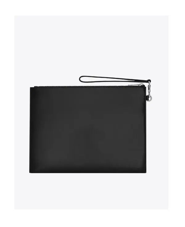 Saint Laurent Monogram Zipped Clutch Bag