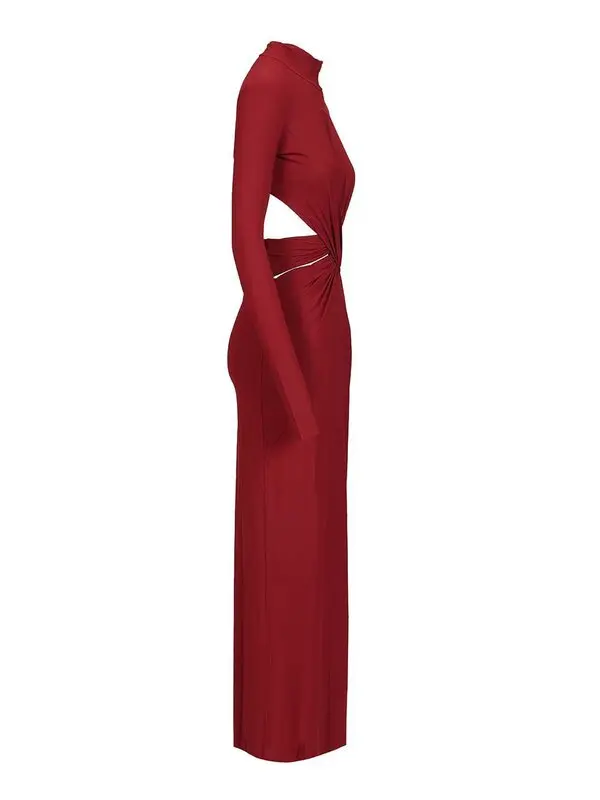 AMAZUIN Leoubu Cut-out Maxi Dress - Red