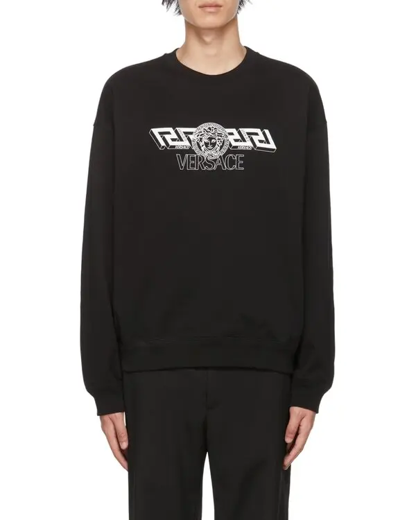 Versace Medusa Head Motif Crewneck Sweatshirt