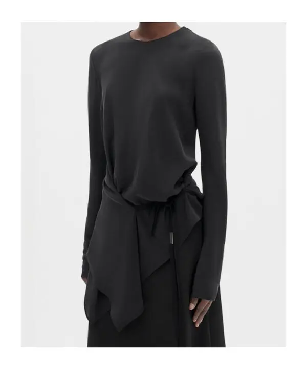 ANN DEMEULEMEESTER Deana Draped Asymmetric Top