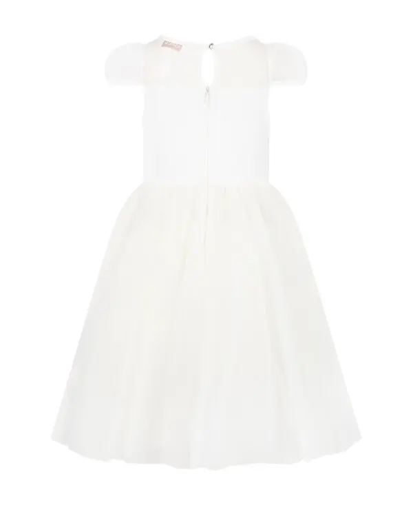 Monnalisa Embellished Tulle Dress