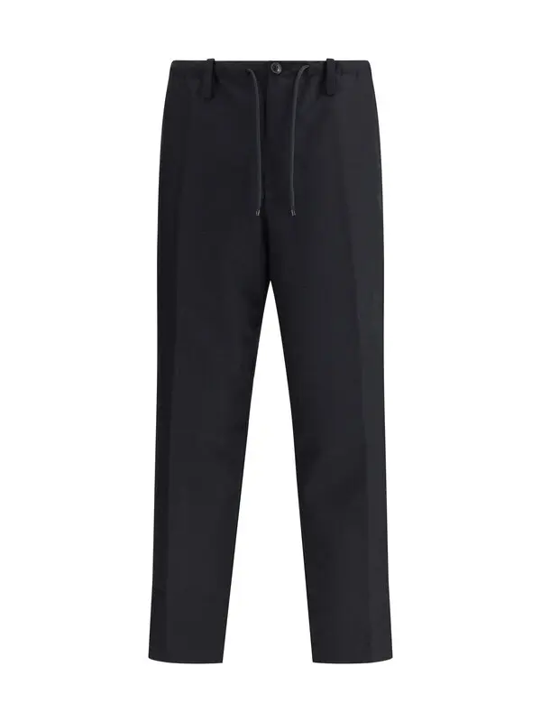Dries Van Noten Belt Loop Casual Pants - Black