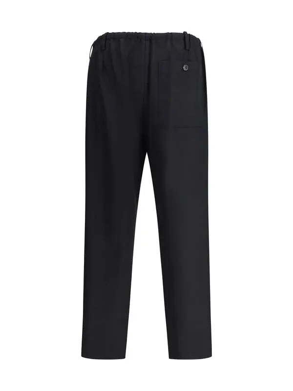 Dries Van Noten Belt Loop Casual Pants - Black