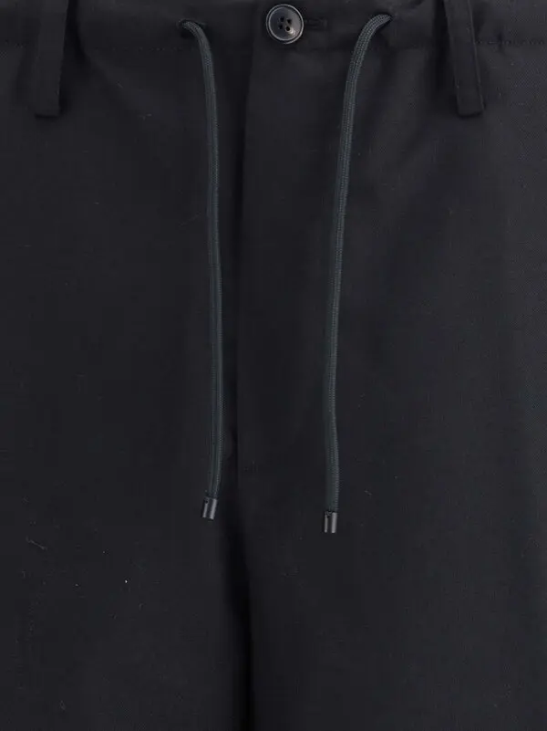 Dries Van Noten Belt Loop Casual Pants - Black