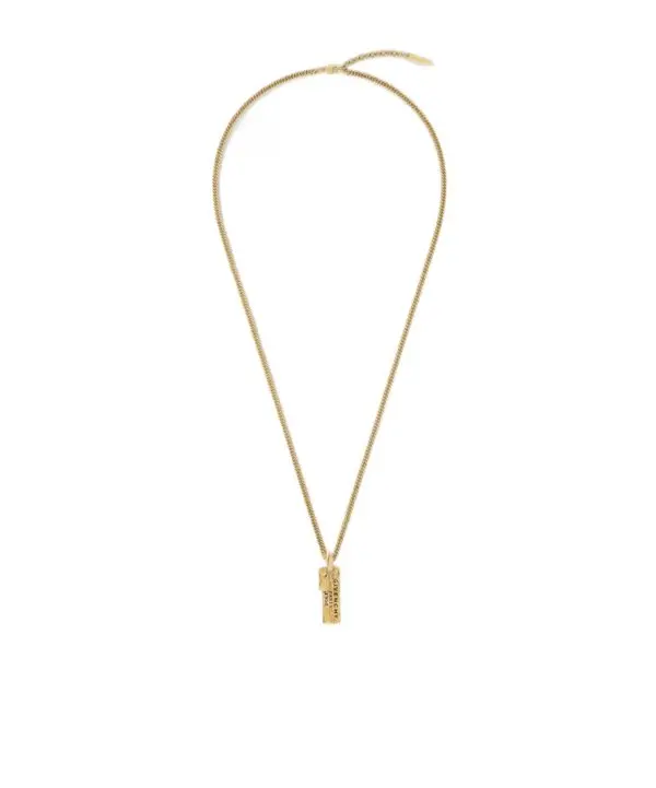 Givenchy Tape Necklace In Metal And Enamel - Yellow