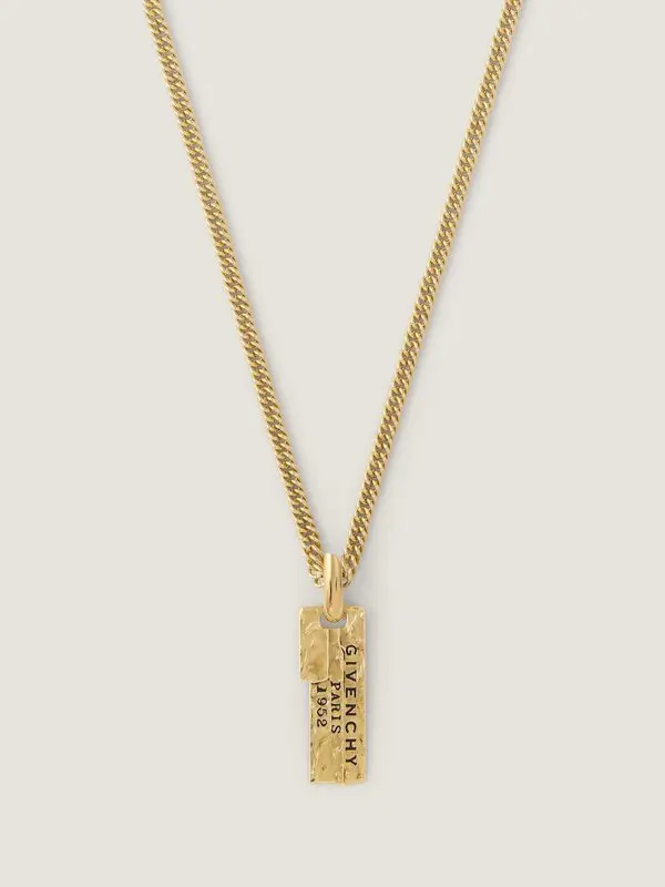 Givenchy Tape Necklace In Metal And Enamel