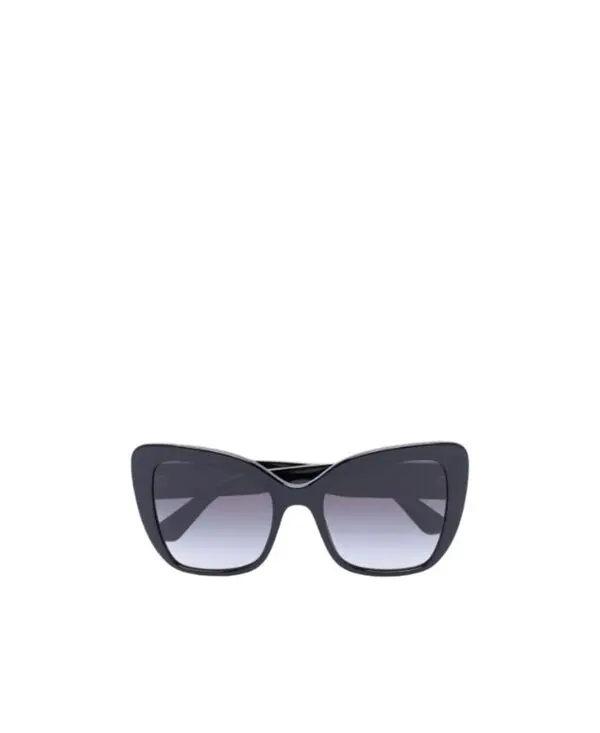Dolce & Gabbana Oversized Cat Eye Frame Sunglasses - Black