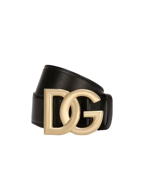 Dolce & Gabbana Dg Logo Buckle Belt - Black