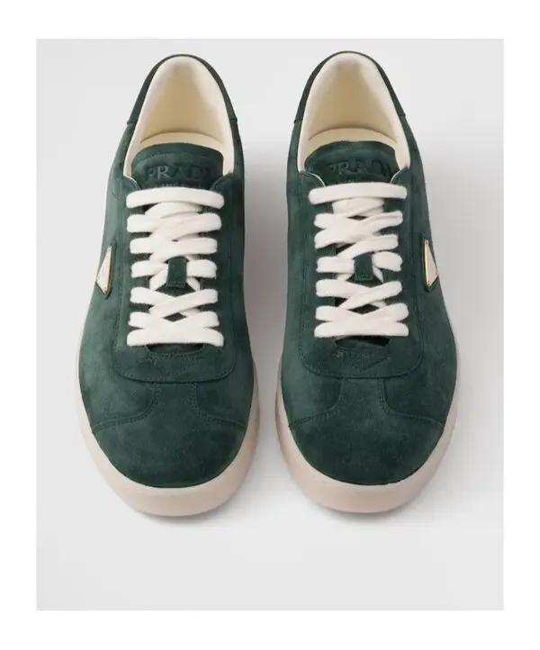 Prada Lace-up Sneakers - Dark Green