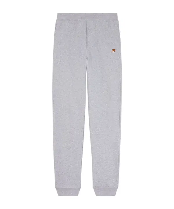 Maison Kitsuné Fox Head Patch Elastic Waist Jogging Pants - Gray