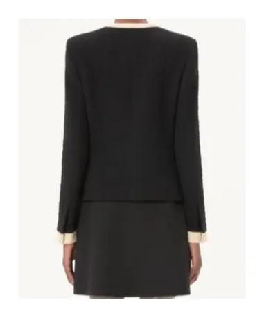 Valentino Garavani Bow Detail Crewneck Jacket