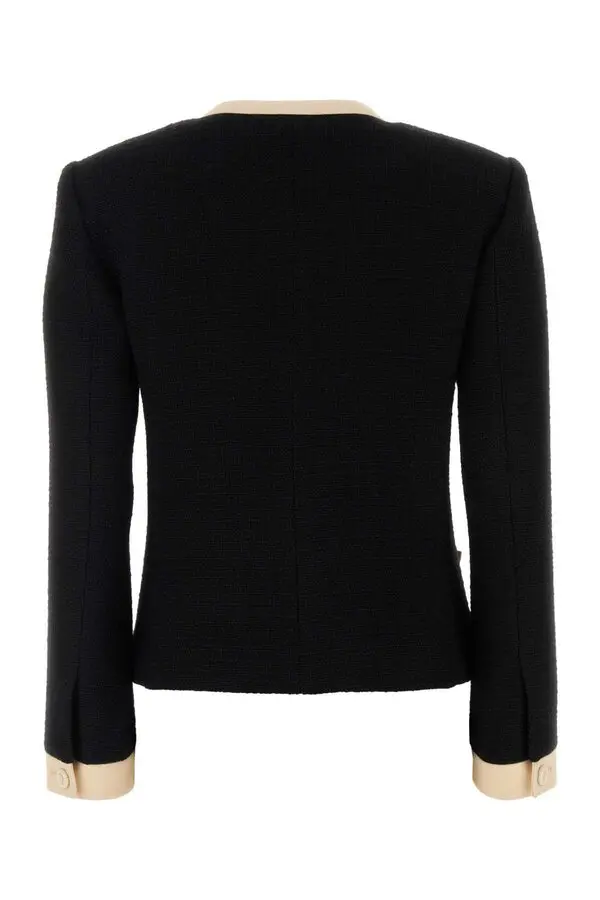 Valentino Garavani Bow Detail Crewneck Jacket