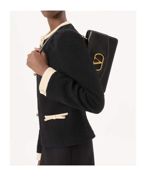 Valentino Garavani Bow Detail Crewneck Jacket