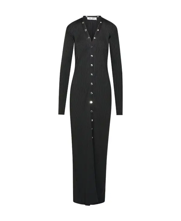 Attico V-neck Cardigan Dress