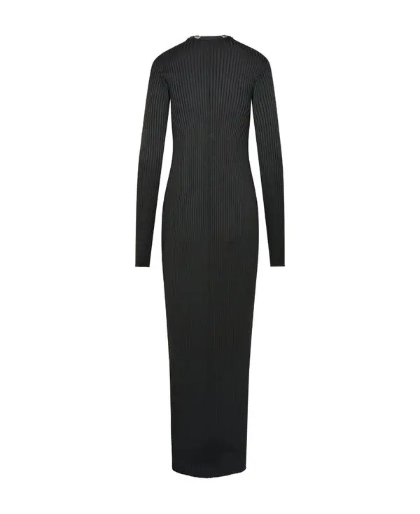 Attico V-neck Cardigan Dress