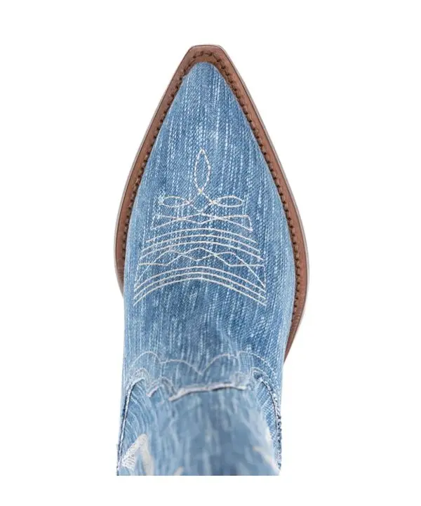 SONORA Santa Fe 35mm Denim Boots - Blue
