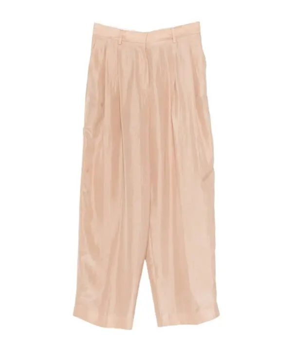 Fabiana Filippi High-waisted Straight-leg Trousers - Nude