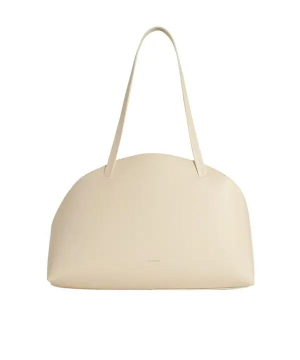 JIL SANDER Curve Medium Shoulder Bag - White