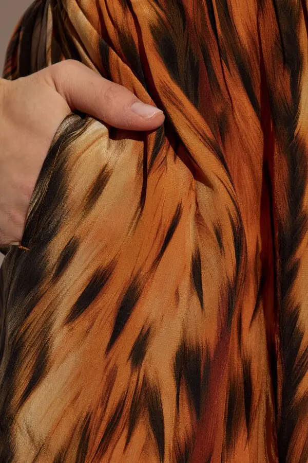 Balenciaga Fur Print Straight-leg Pants