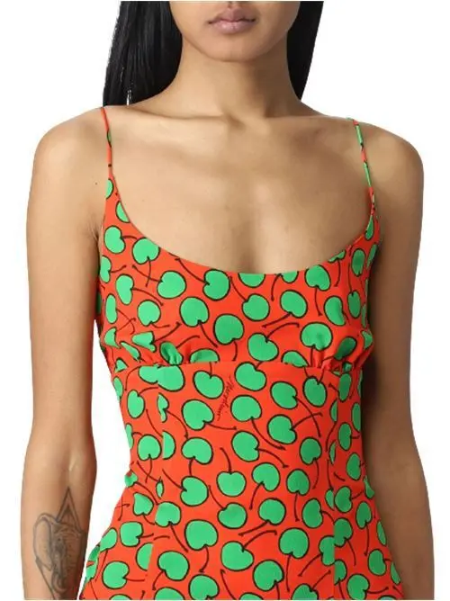 Moschino Printed Dress With Cherry Motif
