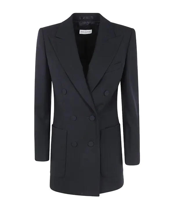 Dries Van Noten Double-breasted Blazer - Black