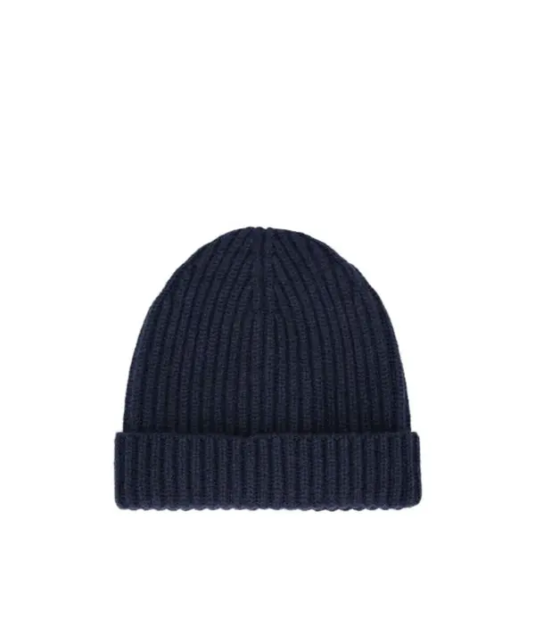 Loro Piana Ribbed Cashmere Beanie - Black