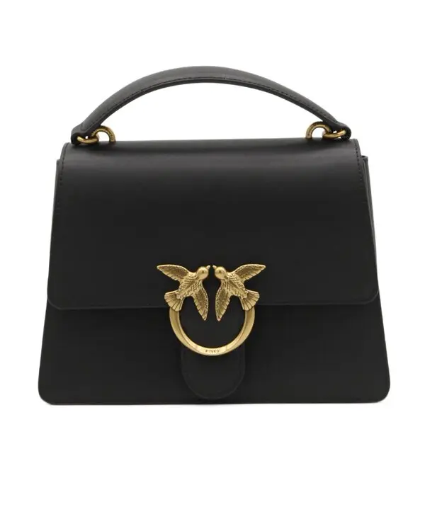 Pinko Logo Shoulder Bag - Black