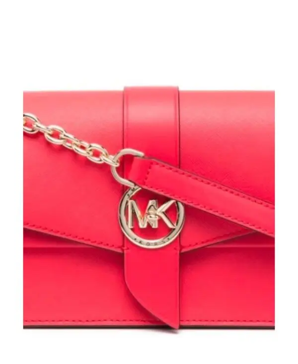 Michael Kors Logo Emblem Shoulder Bag