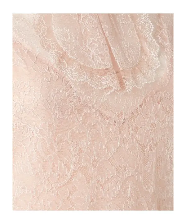 Fendi Lace Midi Dress With Trompe-l'oeil Effect