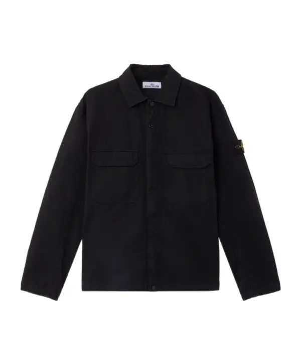 Stone Island Logo Patch Long Sleeve Shirt
