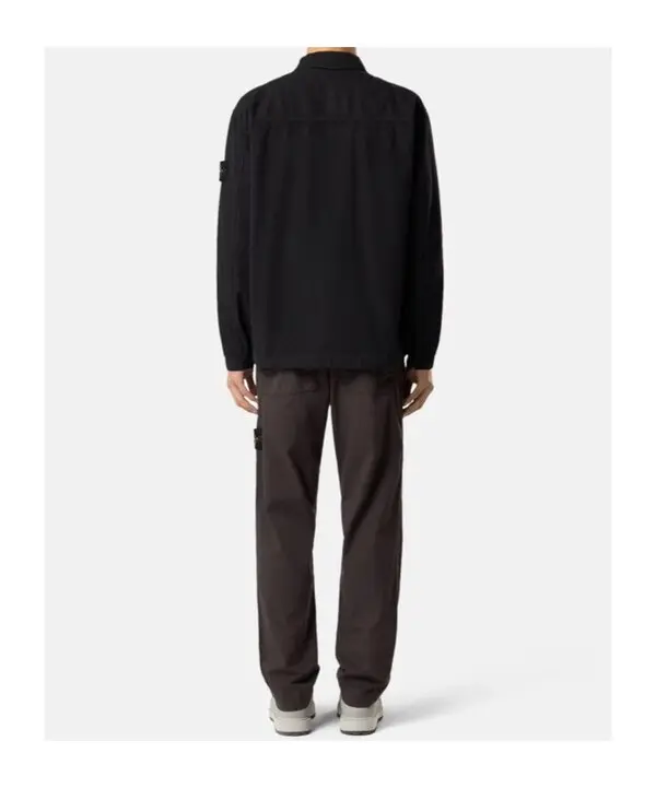 Stone Island Logo Patch Long Sleeve Shirt