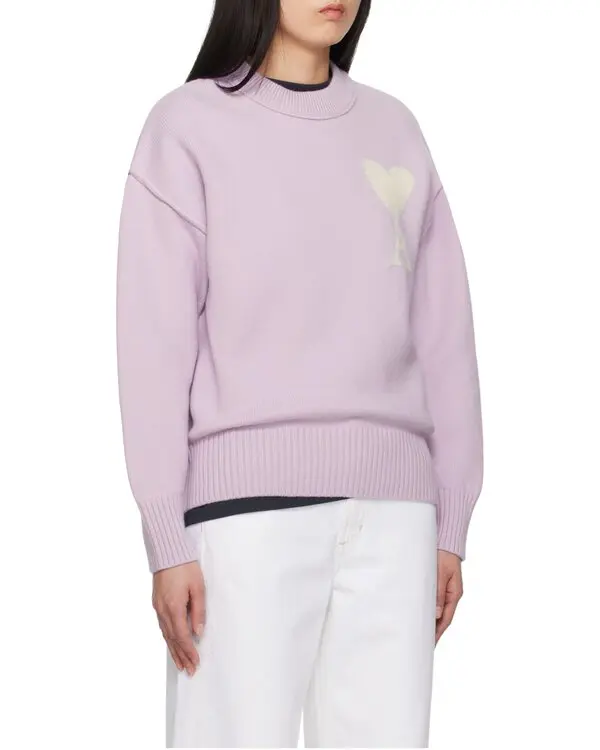 Ami De Coeur Crewneck Jumper - Purple