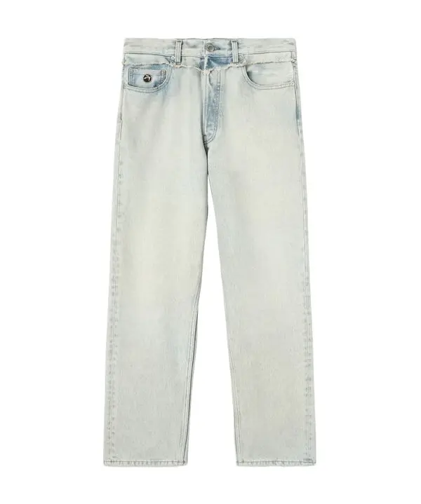 AMBUSH Frayed Straight-leg Jeans - Light Blue