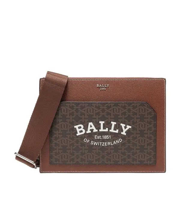 Bally Logo Shoulder Bag - Brown