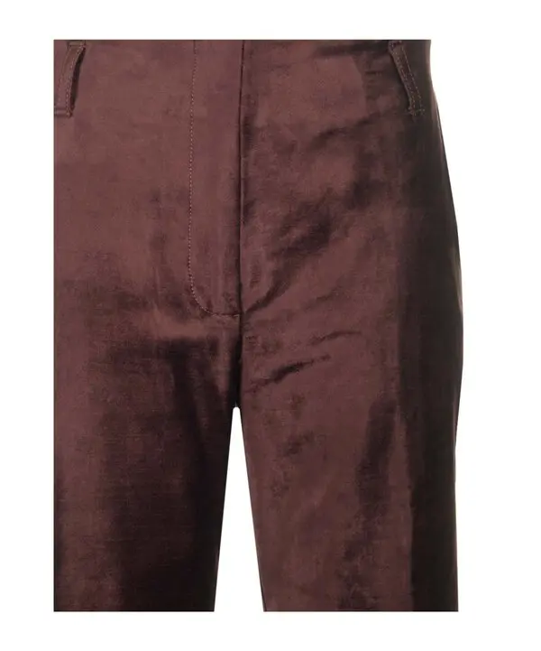 FORTE_FORTE Trumpet Velvet Pants - Black