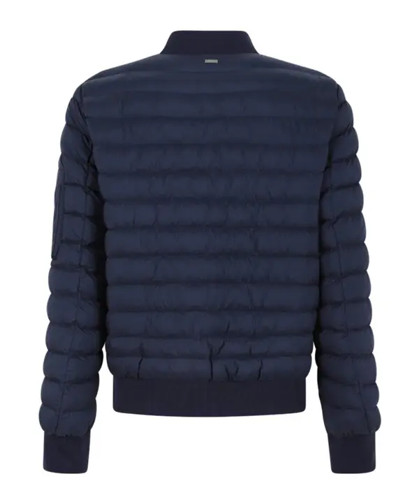 Herno Quilted Bomber Down Jacket - Blue