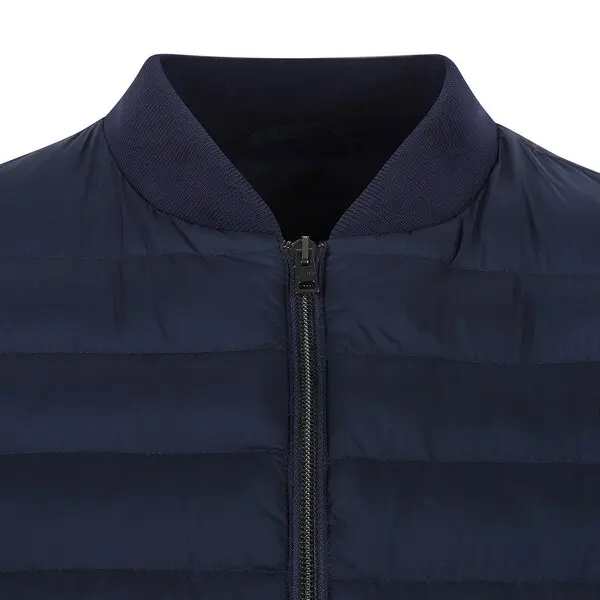 Herno Quilted Bomber Down Jacket - Blue