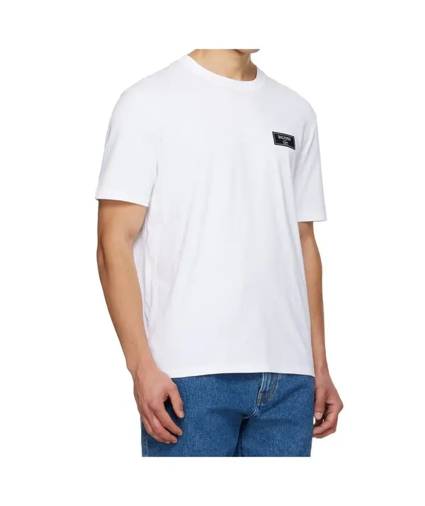 Balmain Logo Motif Crewneck T-shirt - White