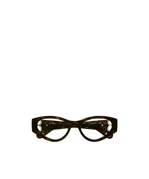 Chloé Eyewear Cat-eye Frame Glasses With Logo Engraving - Black