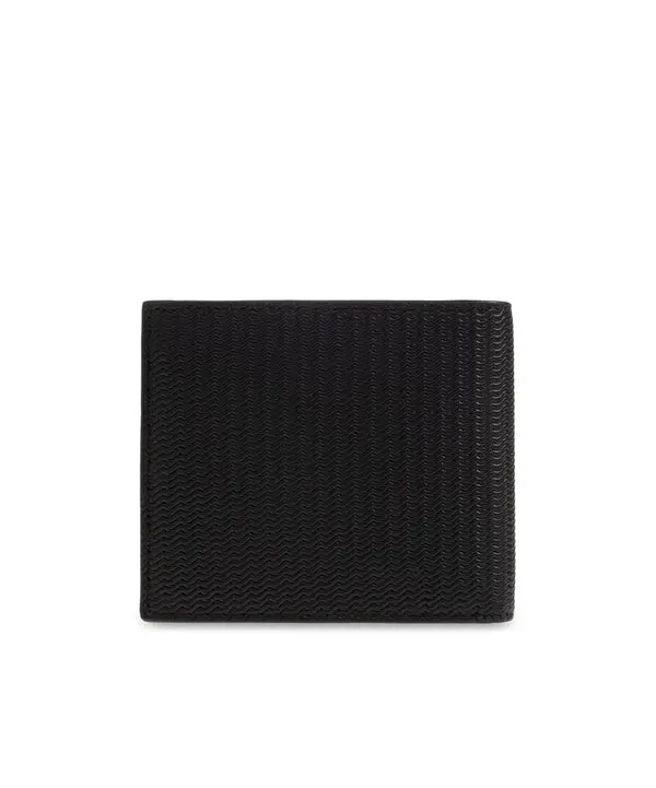 Giorgio Armani Wavy-embossed Bi-fold Wallet