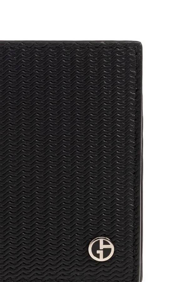 Giorgio Armani Wavy-embossed Bi-fold Wallet