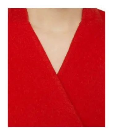 JIL SANDER Wool-blend V-neck Jacket - Red