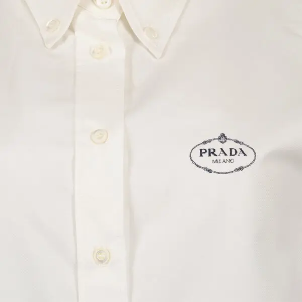 Prada Sleeveless Lapel Shirt
