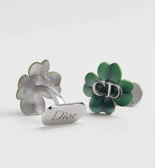 Dior Trèfle Cufflinks - Green